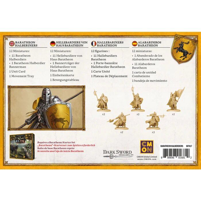 Baratheon Halberdiers (Hellebardiere von Haus Baratheon) ASOIAF ...